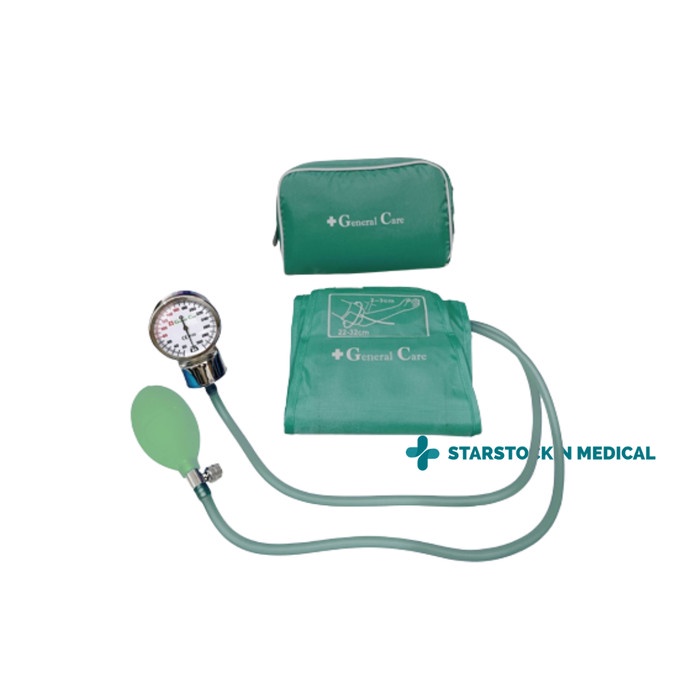 Jual Tensimeter Manual General Care Tensi Aneroid Jam Kompas Hijau ...