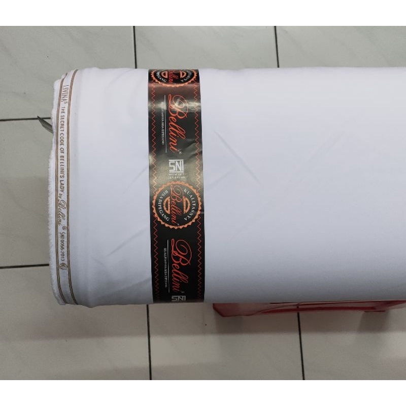 Jual Bahan Livina putih by Bellini untuk PDH, seragam, celana, dll ...