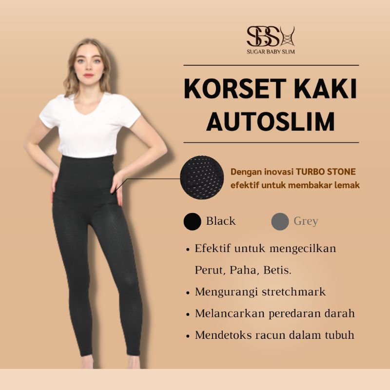 Jual Korset Kaki Autoslim Hitam (EXTRA BONUS 2 produk) Legging ...