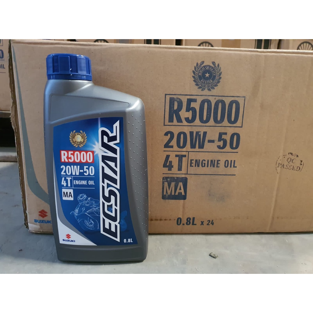 Jual OLI ECSTAR SUZUKI R5000 4T 20W-50 800 ML DAN 1 LITER | Shopee ...