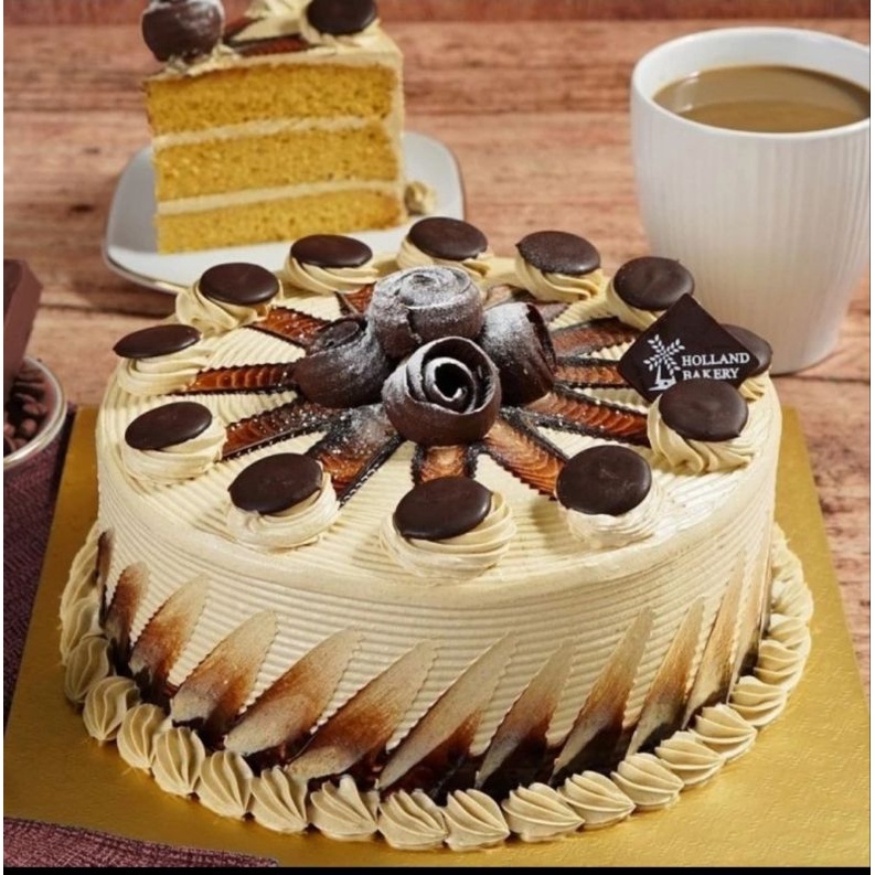 Jual Mocca Taart Cake Holland Bakery 19 cm | Shopee Indonesia