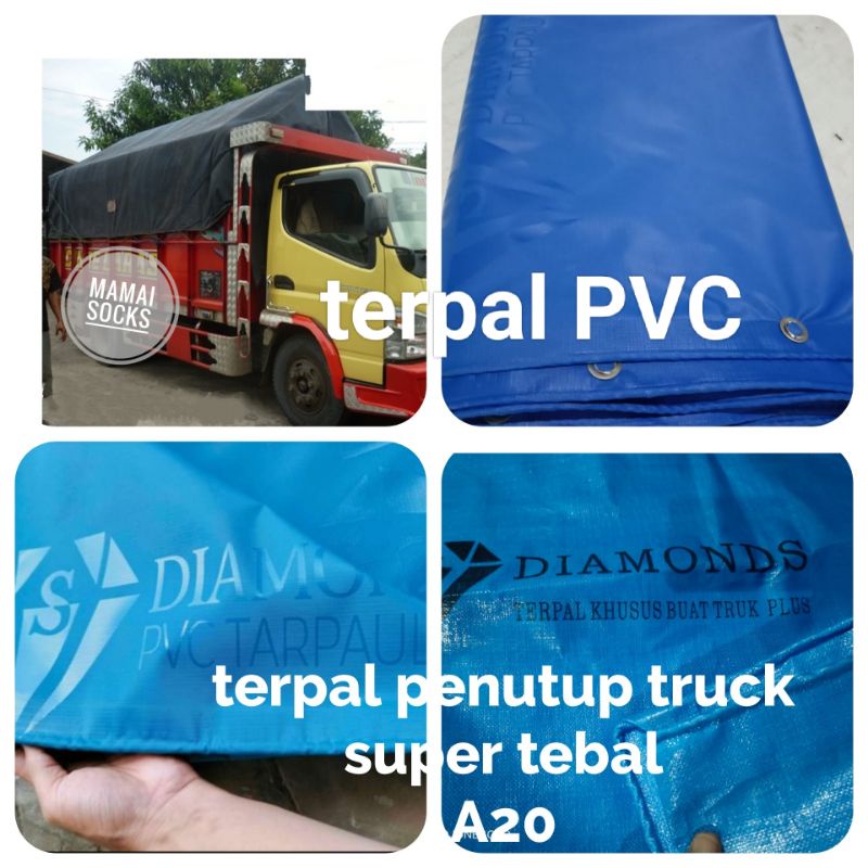 Jual terpal PVC diamonds khusus buat truk kargo 4m x 7m | Shopee Indonesia