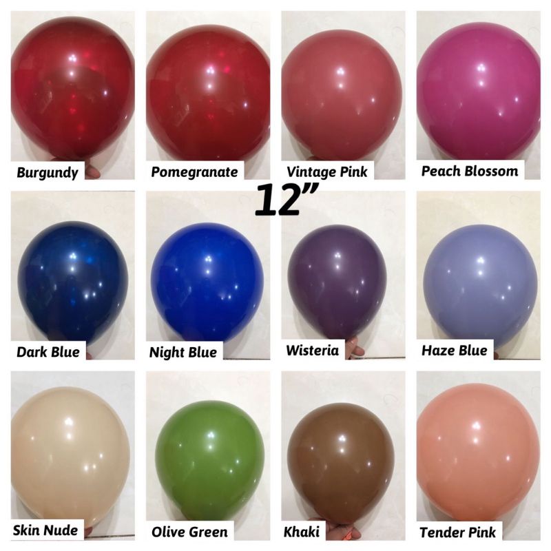 Jual Balon Latex Tebal Retro 12 inch | Shopee Indonesia