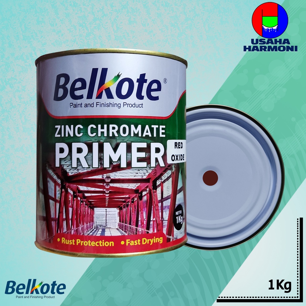 Jual Cat Pelapis Besi Zinc Chromate Belkote | Ukuran : 1 Liter | Shopee ...