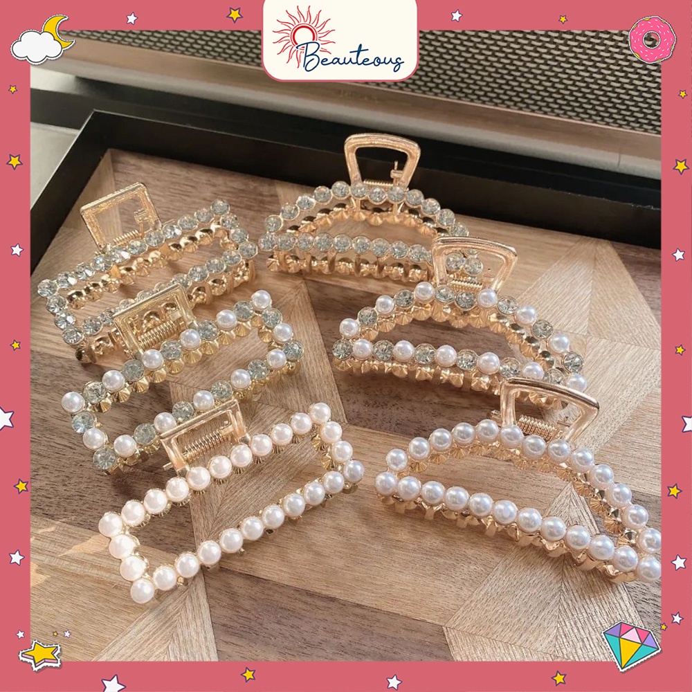 Jual Jepitan Jedai Rambut Mutiara Ikat Rambut Capit Rambut Artis Korea ...