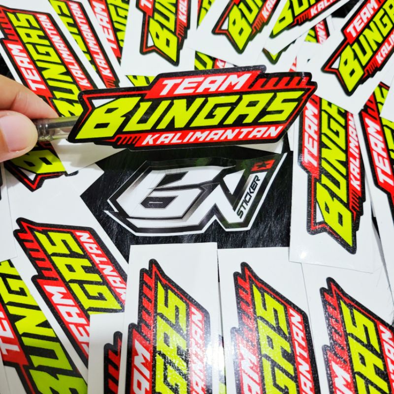 Jual stiker viral sticker kata2 TeM Bungas Kalimantan | Shopee Indonesia