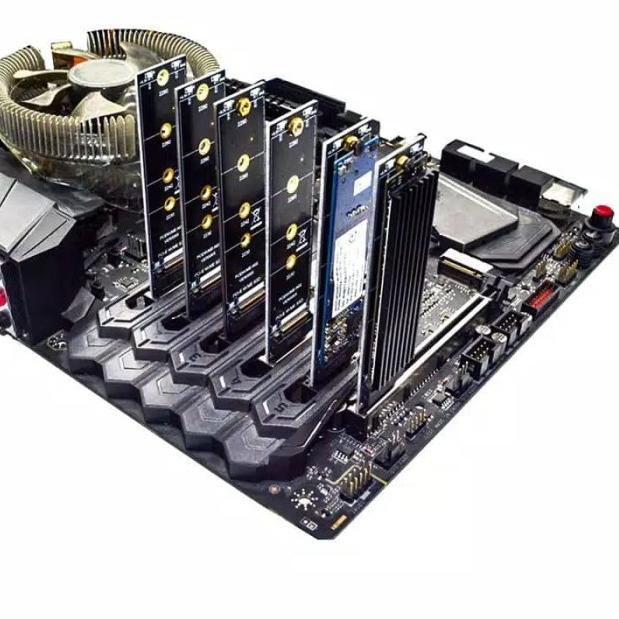 Jual Adapter Slot PCIE 1X to SSD M.2 NVME Support PCI-E x1 - Hitam ...