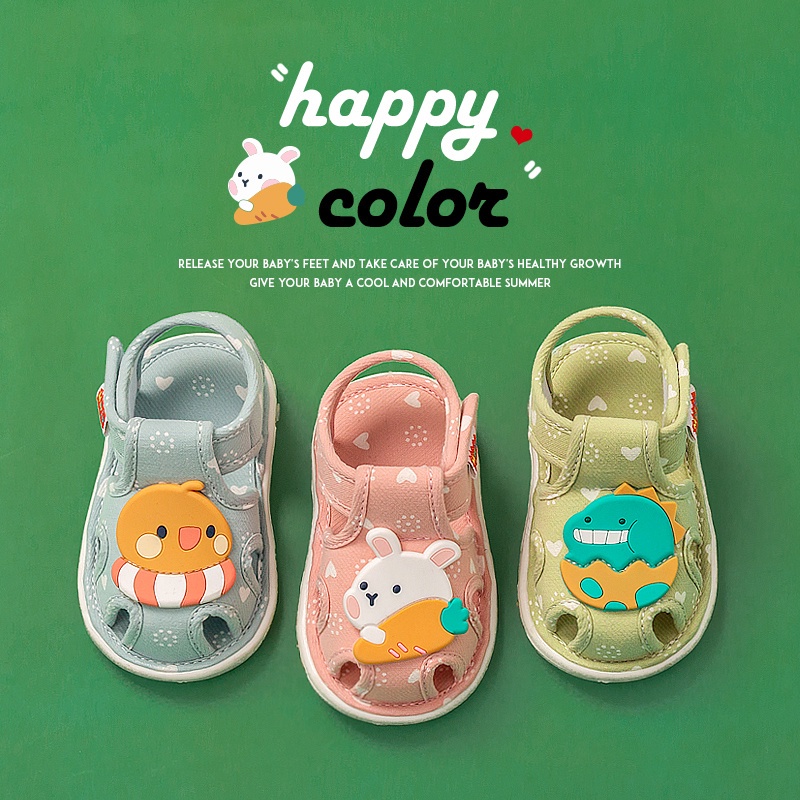 Jual Cheerful Mario Sepatu Sandal Anak Anak Bayi Balita Bunyi Cit Cit ...