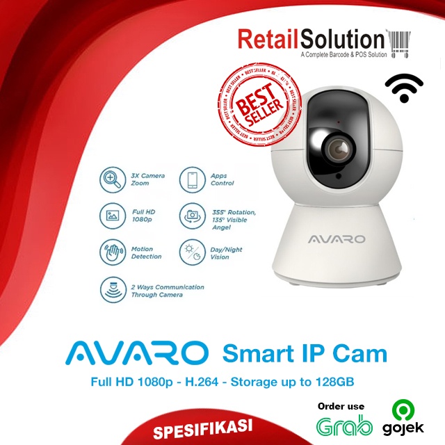 Jual Cctv Ipcam Wireless Live View Android Ios Avaro Smart Ip Cam