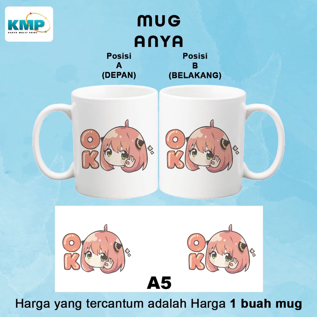 Jual MUG ANYA FORGER / SPY X FAMILY / ANYA (MUG STANDAR CUSTOM) (MUG ...