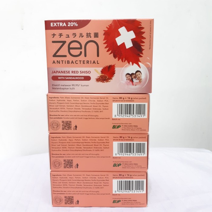 Jual ZEN SABUN BATANG JAPANESE RED SHISO W/ SANDALWOOD 96GR | Shopee ...