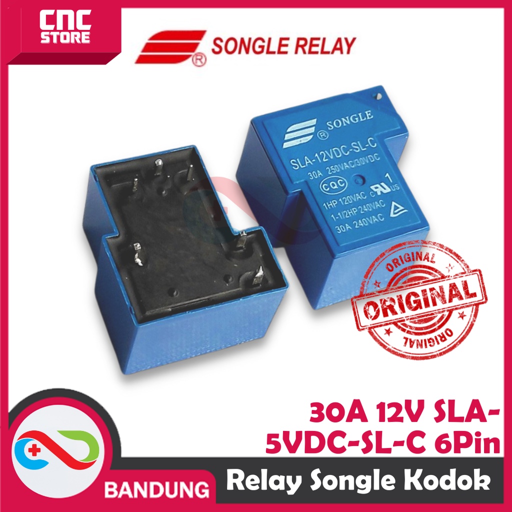 Jual RELAY KODOK 30A 12V SLA-12VDC-SL-C 6PIN 6 PIN | Shopee Indonesia