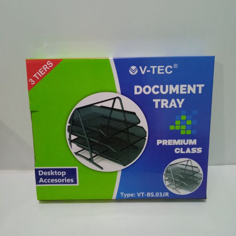 Jual Document Tray Besi 3 Susun V-tec ( 1pcs ) | Shopee Indonesia