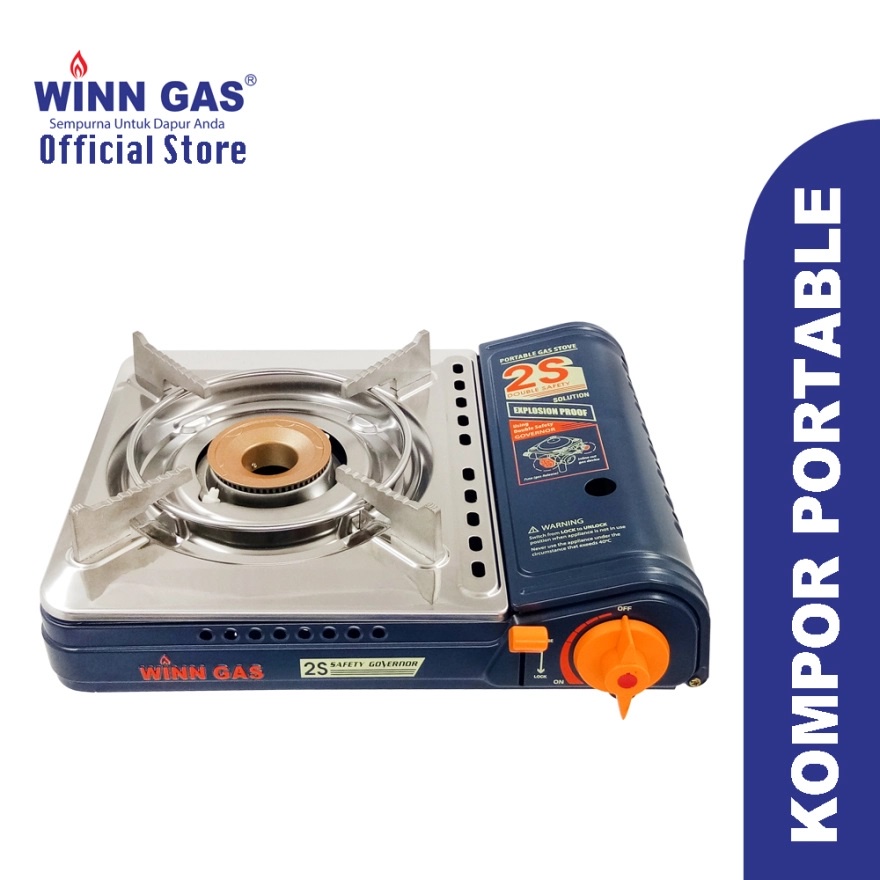 Jual WINN GAS Kompor Portable W-2S Biru | Shopee Indonesia
