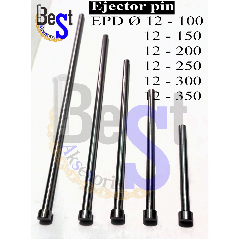 Jual Ejector Pin SKD61 EPD Diameter 12mm 100/150/200/250/300/350 ...