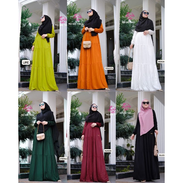 Jual MEI SHE DRESS TWILL original by galeri Zulaikah | Shopee Indonesia