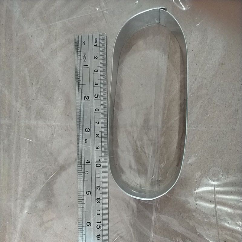 Jual cetakan ring roti hotdog roti sosis roti manis / ring oval 13 cm ...