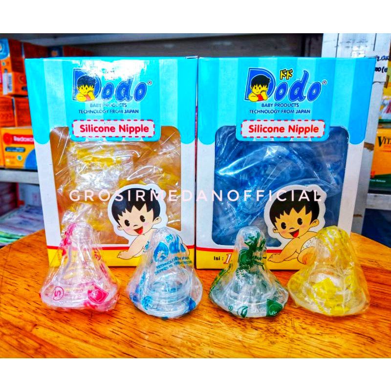 Jual DODO per box isi 12S KEPALA DOT SILICONE NIPPLE - UKURAN S M L XL ...