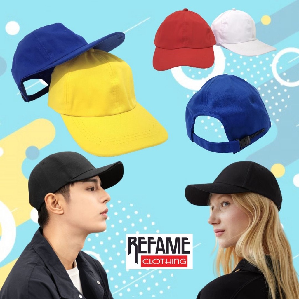 Jual Topi Baseball Polos Original Pria Wanita Warna Hitam Cream Krem ...