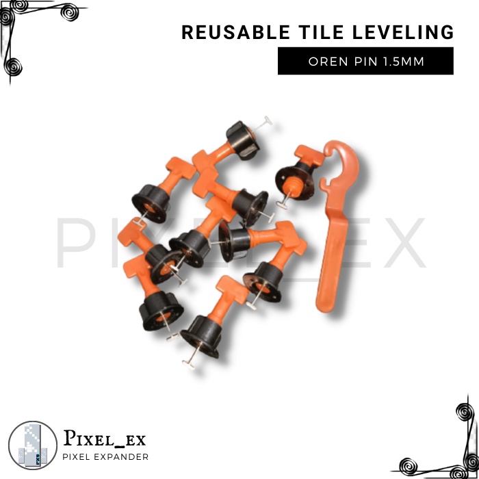 Jual Reusable Tile Leveling System Perata Keramik Putar Expander ...