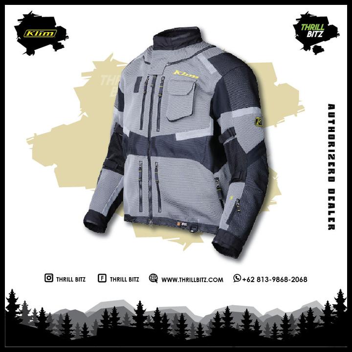 Jual Klim Adventure Rally Air Jacket Gray | Shopee Indonesia