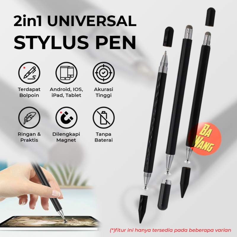 Jual 2in1 Smartphone Stylus Writing Pen Adonit Style Touch Screen ...