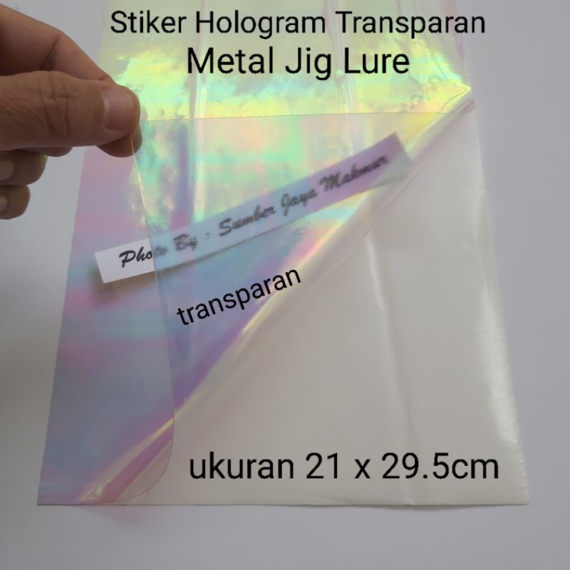 Jual Stiker Hologram Transparan Metal Jig | Shopee Indonesia