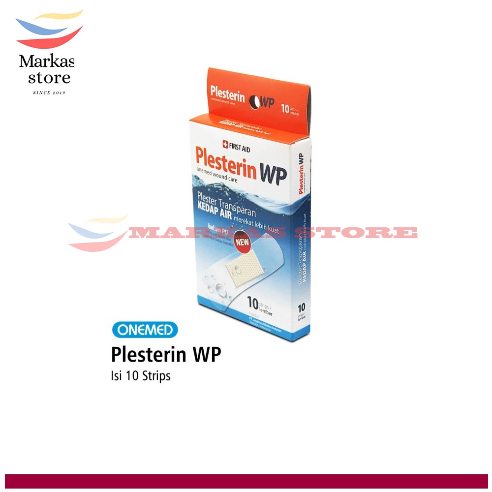Jual 10 pcs Plesterin WP OneMed Plester Luka Transparan Anti Air 1 Pack ...