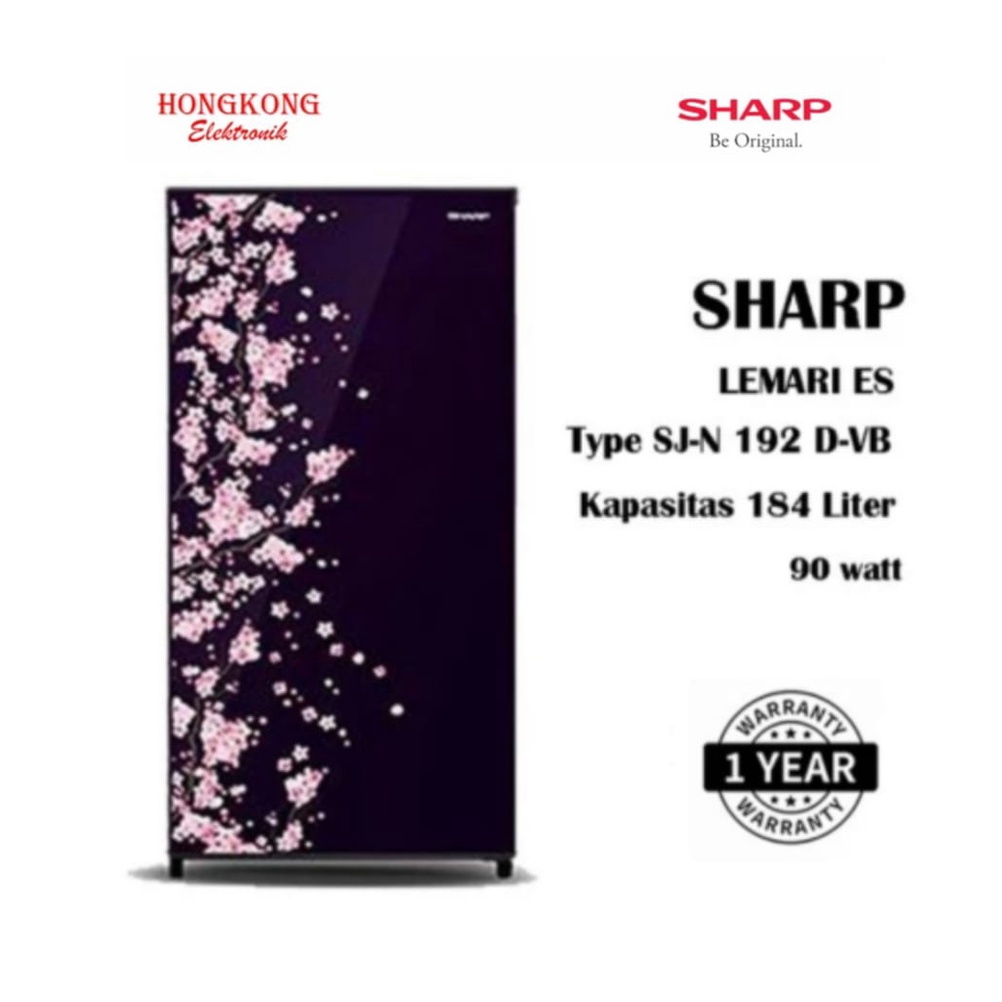 Jual Kulkas Sharp 1 Pintu Pintu KIREI 3 SJ-N192D-VB/VR | Shopee Indonesia