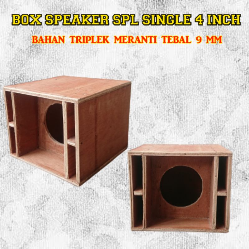Jual box speaker 4 inch model spl bahan triplek meranti 9mm | Shopee ...