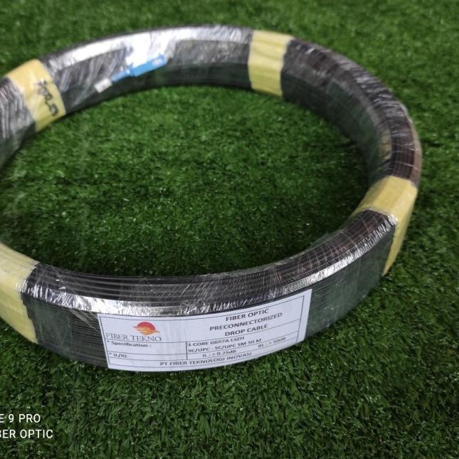 Jual Kabel FO 50 Meter Siap Pakai - Dropcore Ftth Precon 1 Core SC UPC | Shopee Indonesia