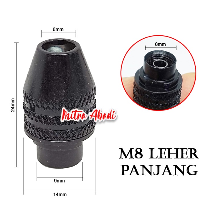 Jual THREE JAWS MINI DRILL CHUCK SCREW M7 / M8 - KEPALA BOR KECIL MINI ...