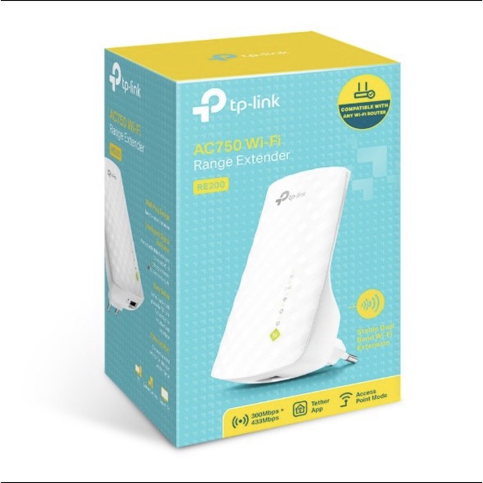 Jual WiFi Range Extender TP Link RE200 - TPLink RE 200 AC750 Dual Band ...