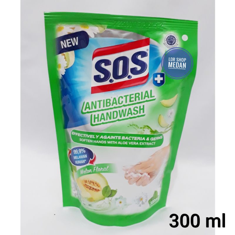 Jual SOS Hand Wash Melon Floral Refill 300 ml | Shopee Indonesia