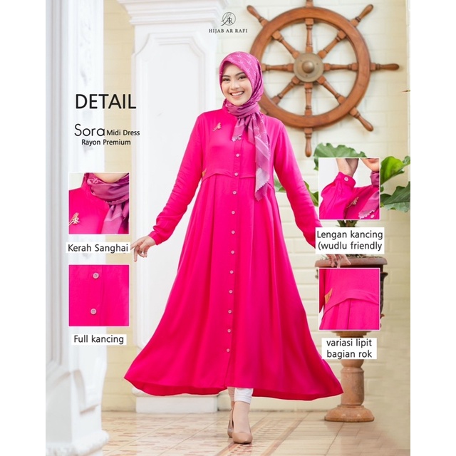 Jual Sora Midi Dress AR RAFI | Shopee Indonesia