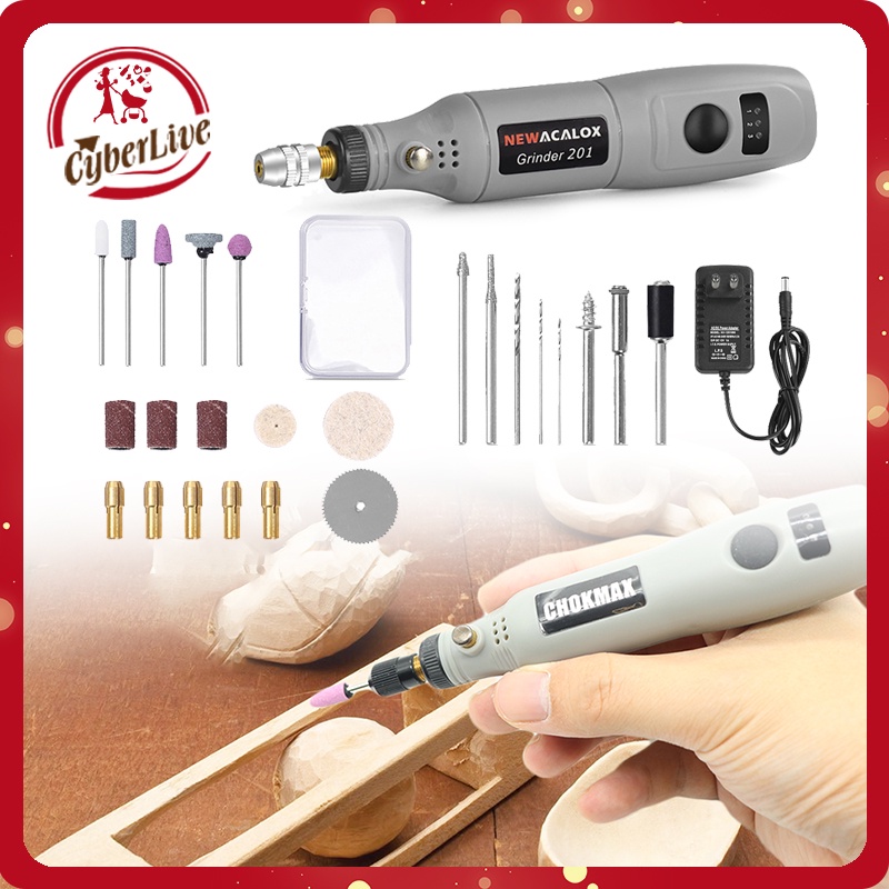 Jual Bor Mini Grinder Set 15000rpm Cordless Electric Drill Power Tools ...