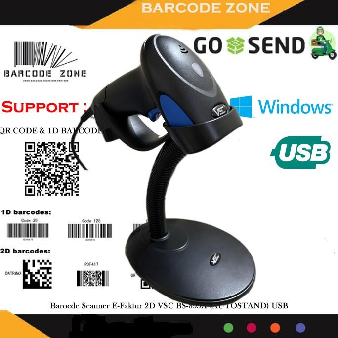 Jual 2D BARCODE SCANNER E-FAKTUR VSC BS-895A AUTOSCAN (QR Code-Efaktur) | Shopee Indonesia