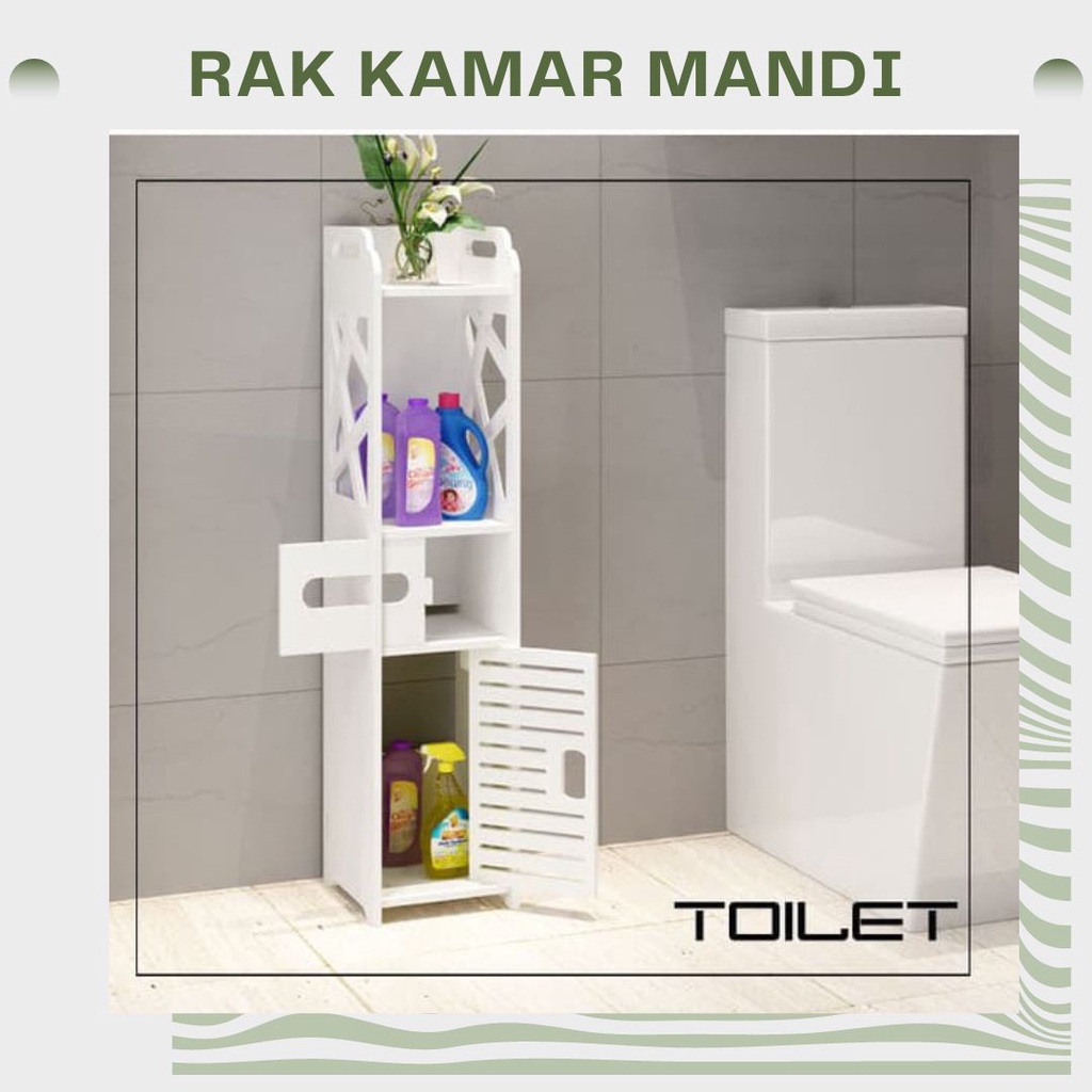 Jual STANDING RAK DESAIN MINIMALIS TEMPAT TISU SABUN KAMAR MANDI TOILET ...