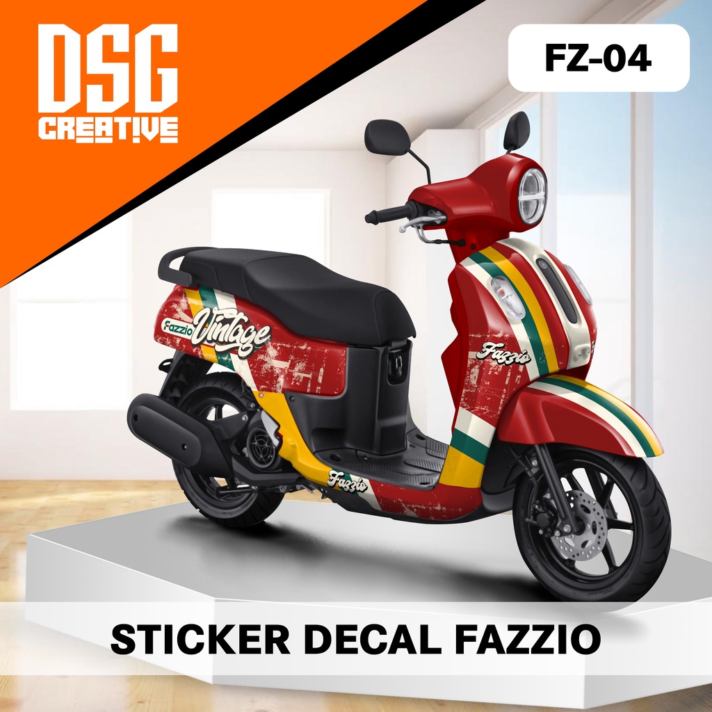 Jual STICKER DECAL - YAMAHA FAZZIO FULL BODY KODE FZ04 | Shopee Indonesia