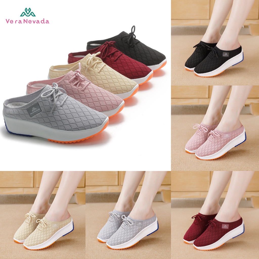 Jual Vera Nevada Sepatu Casual Slop Sneaker Wanita Shoes A01 | Shopee ...