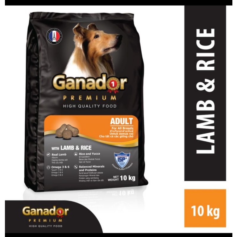 Jual Ganador Premium Lamb and Rice 10kg | Shopee Indonesia