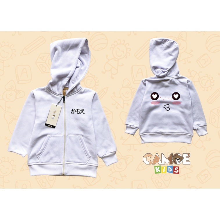 Jual Jaket Hoodie Zipper Anak KIDS Kissy Face Emoji Muka Cium | Shopee ...