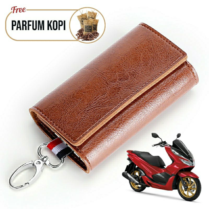 Jual Dompet Stnk mobil gantungan kunci motor polos lipat free parfum ...