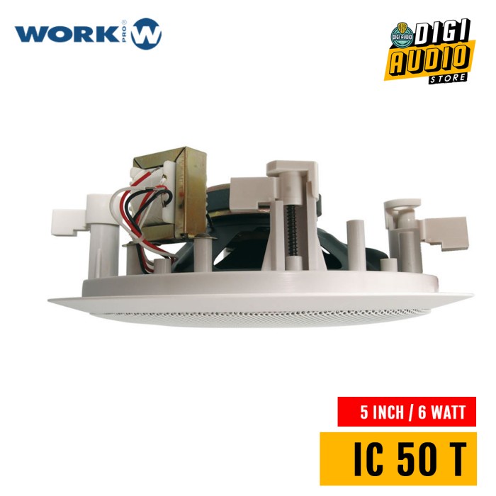 Jual Speaker Plafon Ceiling Pasif - 5 Inch 6 Watt - Work Pro Ic50T Ic 50 T #Original | Shopee ...