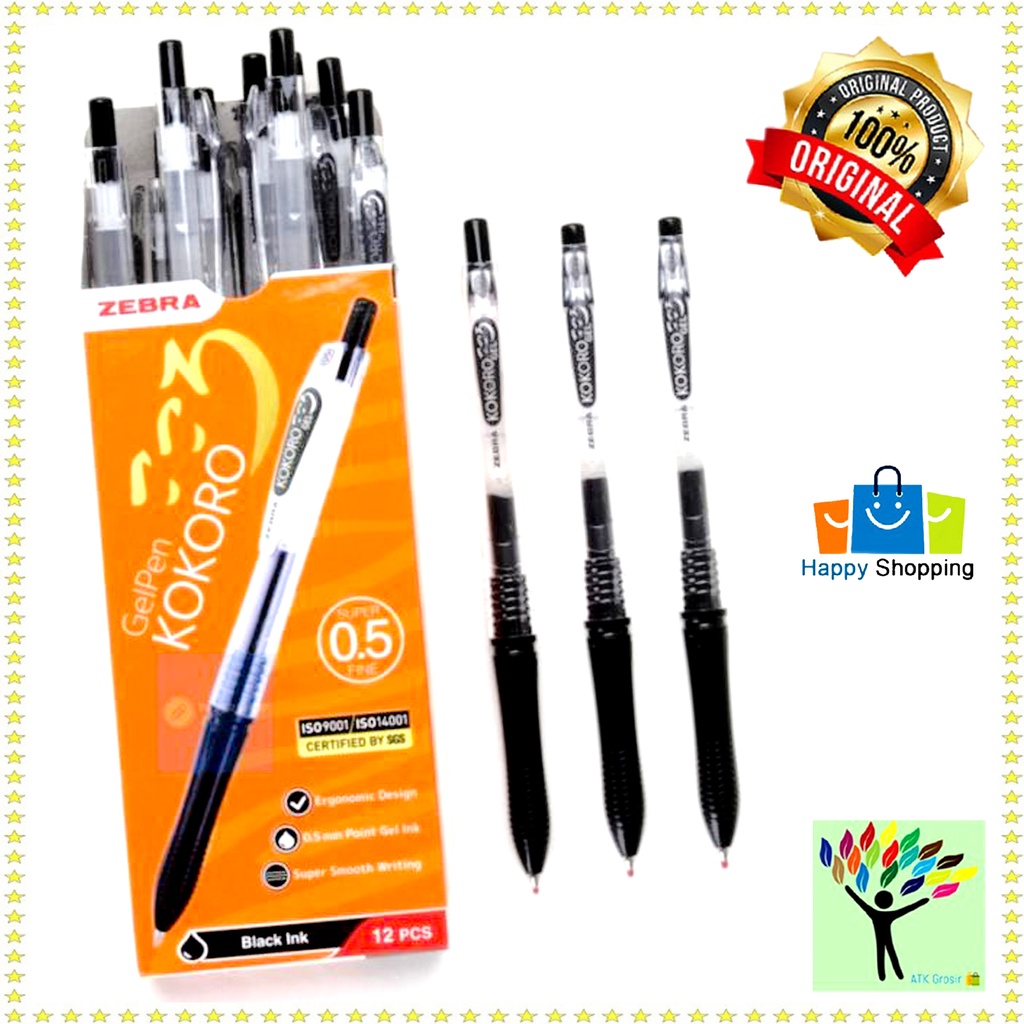 Jual Pulpen Gel Kokoro / Zebra Kokoro Color 0,5mm | Shopee Indonesia