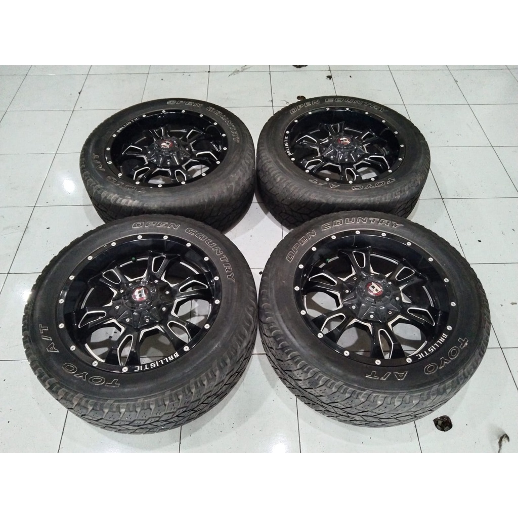 Jual Velg Mobil Bekas Pajero Ring 20 Lebar 9 Pcd 6x139,7 + Ban Toyo At ...