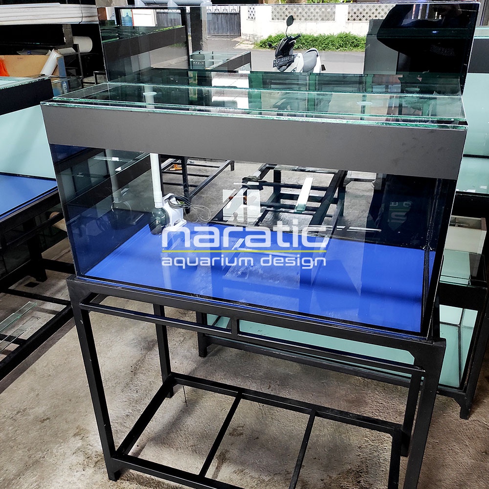Jual Aquarium fullset 100x50x50 8mm & rak holo 4x4 top filter kaca ...