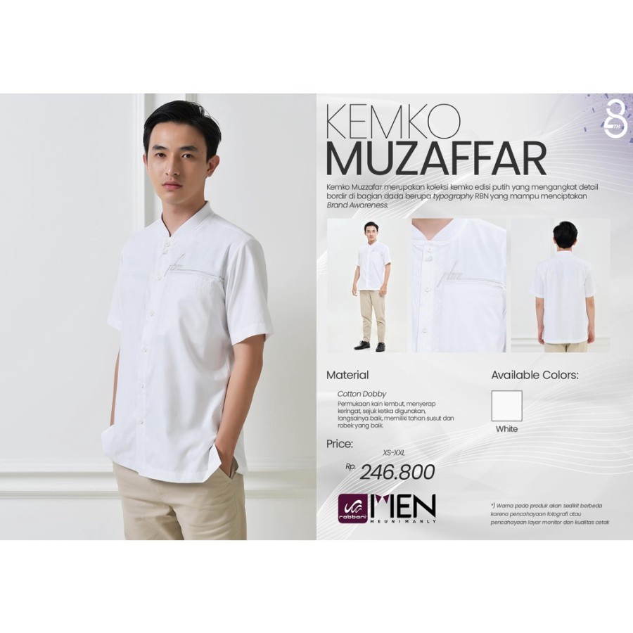 Jual RABBANI KOKO DEWASA LENGA PENDEK KEMKO MUZAFFAR V3 PDK WARNA PUTIH ...