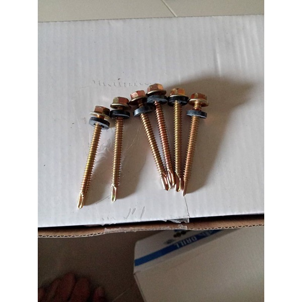 Jual Baut Rofing Baut asbes Baut spandek 5cm dan 7cm | Shopee Indonesia