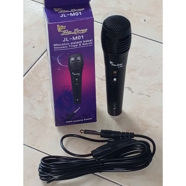 Jual Mic Kabel Dinamic Colokan Besar Panjang kabel 3meter | Shopee ...
